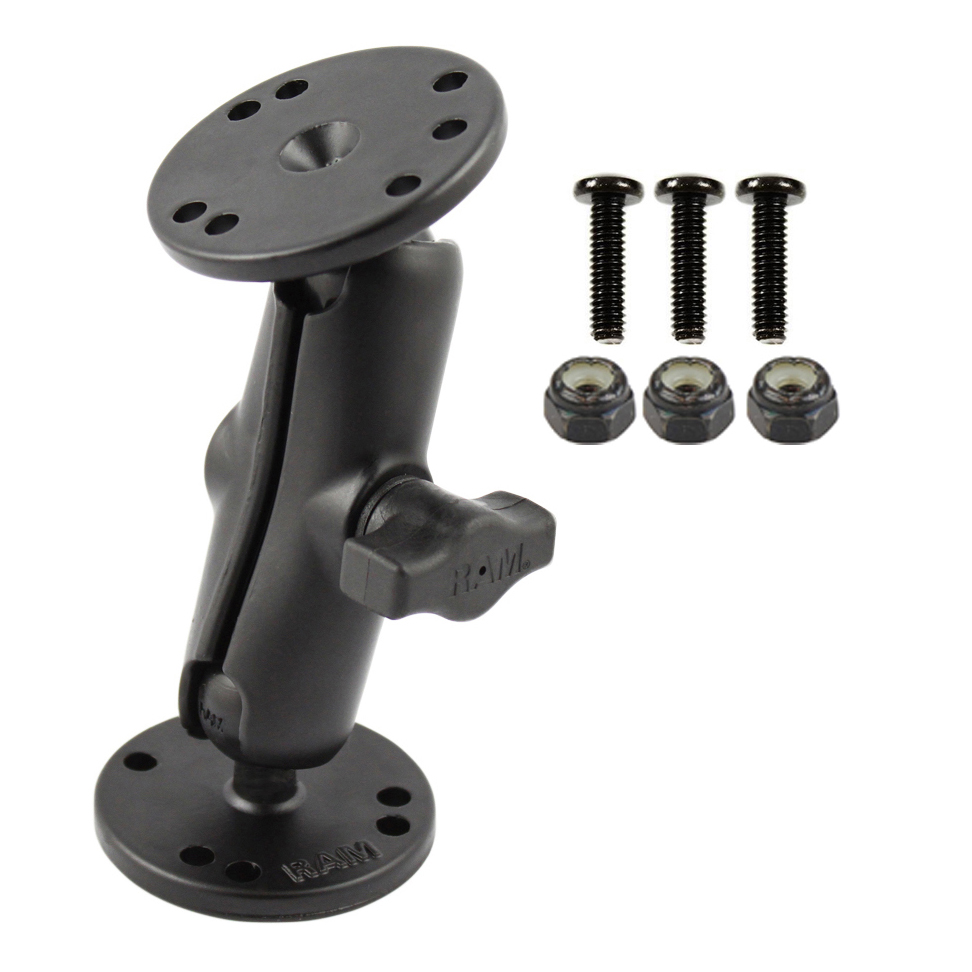 RAM Mounts 1" Ball Marine Electronics Light Use Mount for Garmin ...